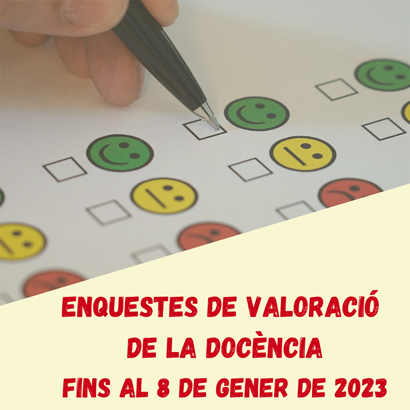 Enquesta de Satisfacció de l'Estudiantat amb la Docència 1Q 2022-2023 ...